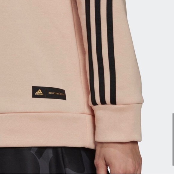 adidas | Jackets & Coats | Nwt Adidas X Marimekko Collab Peach Hoodie ...